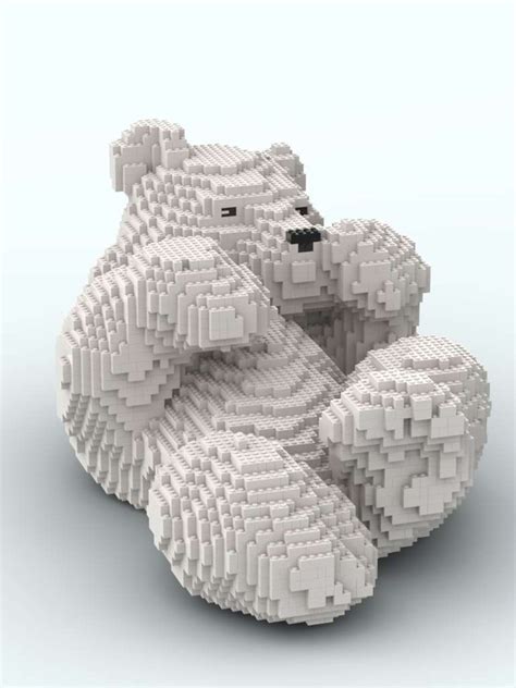 Lego Moc Polar Bear Playing By Wilmottslego Rebrickable Build With Lego
