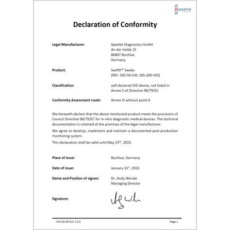 Launch Of Ce Ivd Version Of Swiftx™ Swabs