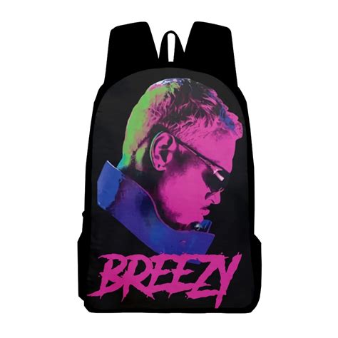 Chris Brown Under The Influence Tour 2023 Breezy Merch School Bag Adult