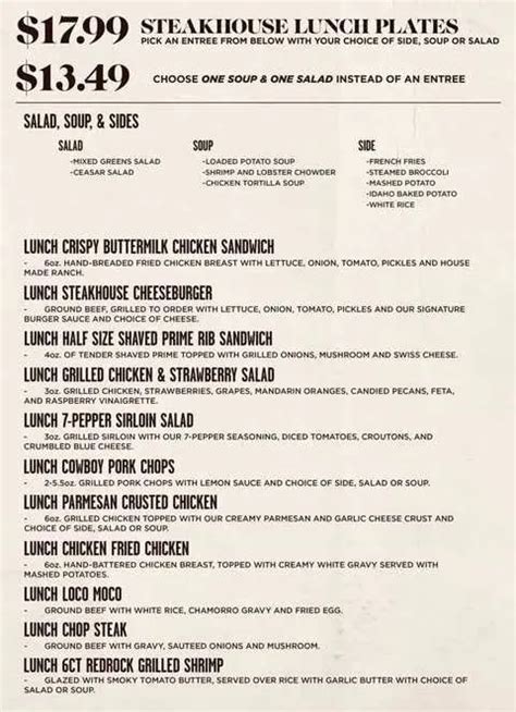 Longhorn Steakhouse Lunch Menu With Prices August 2025