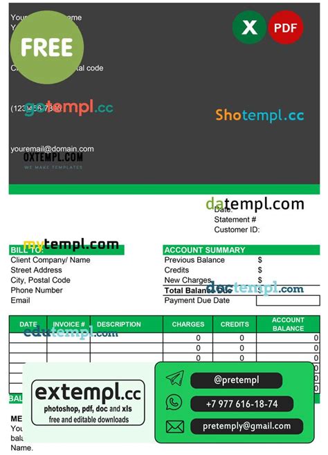 Statement Of Account