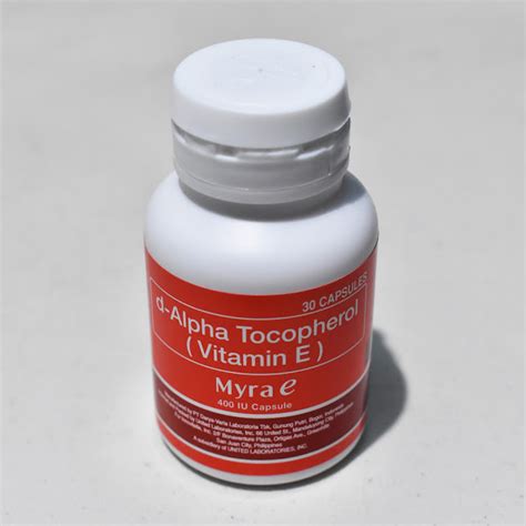 Hanna Nicolas ♥ Myra E D Alpha Tocopherol Vitamin E 400iu Capsules