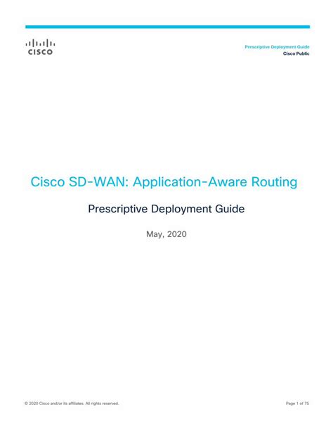 Pdf Prescriptive Deployment Guide Cisco Dokumentips