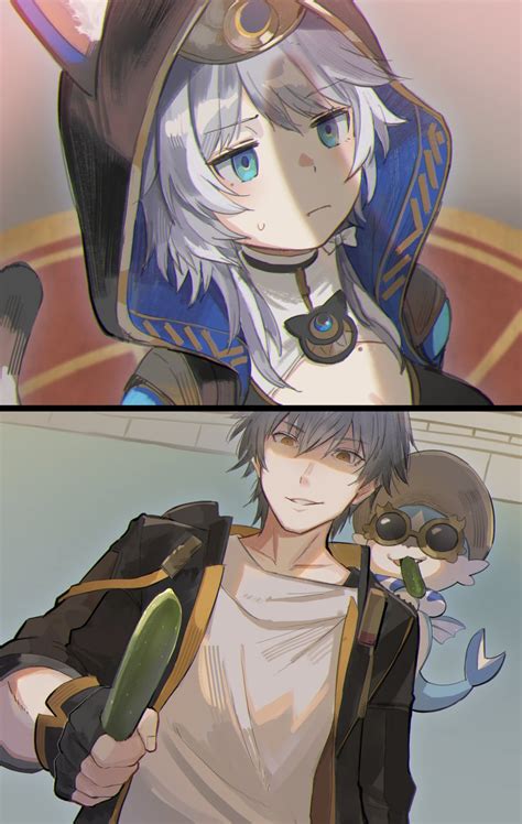 Trailblazer Caelus Cipher And Bubbles Honkai And 1 More Drawn By