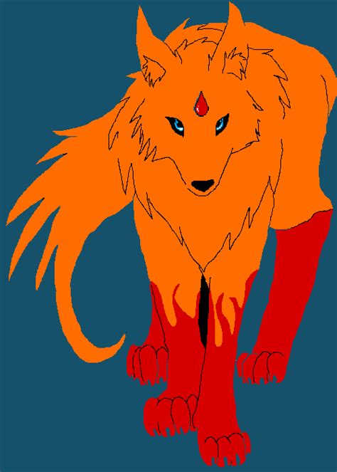Winged Fire Wolf Adoptible For Wolfhome By Shadowgodofart Anime Fire