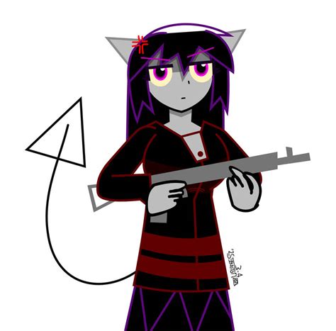 Omfg Olive Kitty Has A Gun Holy Shi By Ytv7 On Deviantart