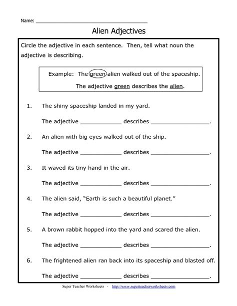 Adverbs And Adjectives Worksheet 2nd Grade
