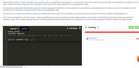 Solved Write A Racket Function Combine That Takes Two