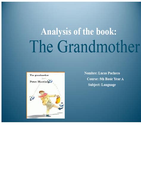 Analysis Of La Abuela By Peter Härtling Pdf Psychological