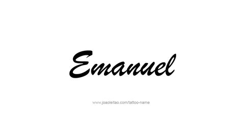 Emanuel Name Tattoo Designs