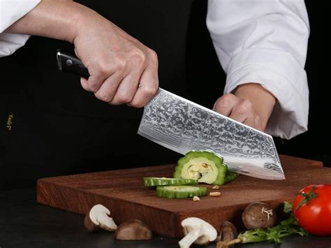 Cleaver Knife Meat Cleaver 7 5 Inch Chinese Cleaver Knife Damascus