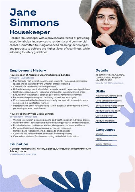 3 Hospital Housekeeping Resume Hospital Housekeeping Standout Resume