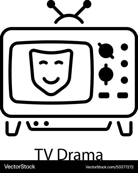 Tv Drama Royalty Free Vector Image Vectorstock