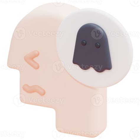 Scared 3d Render Icon Illustration 11650488 Png