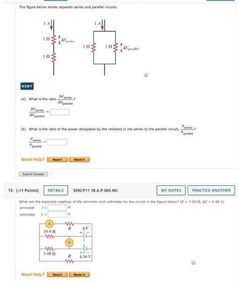 Solved The Figure Below Shows Separate Series And Parallel Chegg