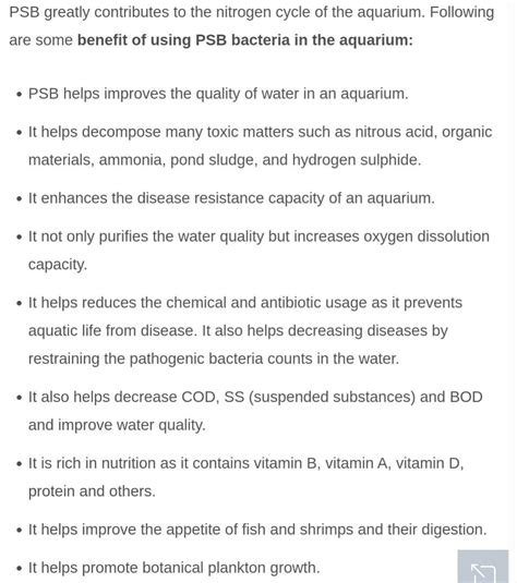 Psb Photosynthetic Bacteria Pet Supplies Homes And Other Pet