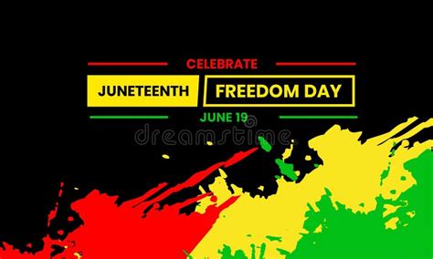 Juneteenth Freedom Day Design Concept Black History Month Background