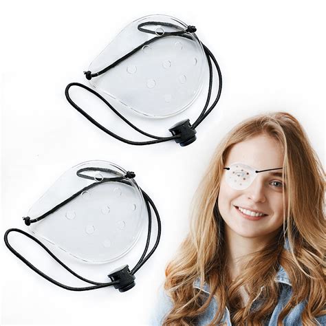 Vandorla Eye Shield 2 Pcs Plastic Eye Shield Eye Patch For