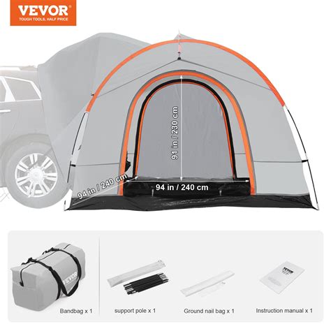 Vevor Suv Camping Tent 8 8 Suv Tent Attachment For Camping With