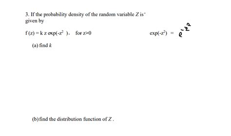 Solved If The Probability Density Of The Random Variable Chegg