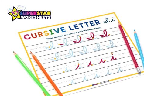 Cursive I Superstar Worksheets