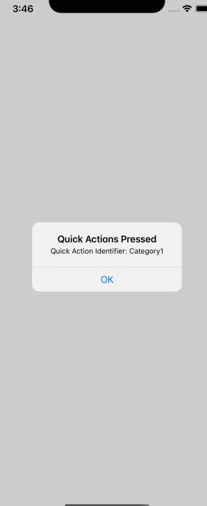add home screen quick action menu in ios xcode storyboard swift
