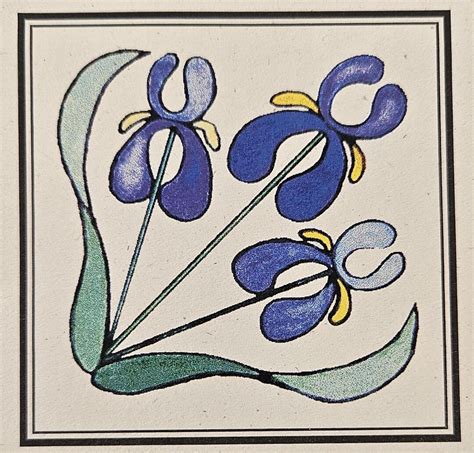 Pattern Iris Quilt Block Pattern Physical Pattern Etsy