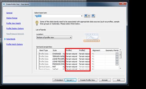 Profile View Data Bands Autodesk Community