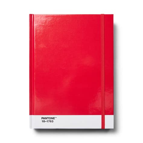 Pantone Notebook L Dotted Red Artique Objectz