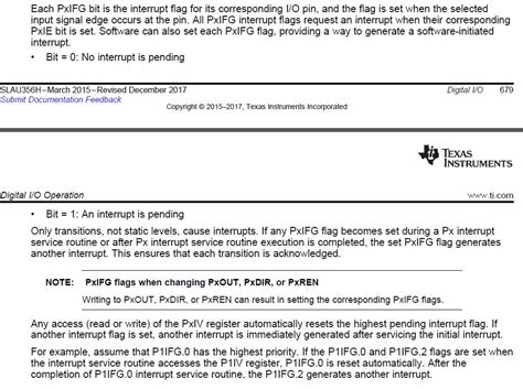 Ccs Msp P R Port Interrupt Problem Msp Low Power Microcontroller Forum Msp Low