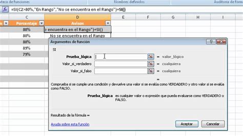 Como Usar La Formula Logica Si En Excel 2007 Youtube