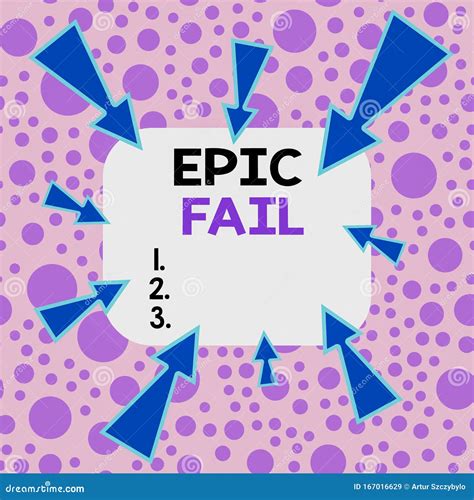 Handwriting Text Epic Fail Concept Meaning A Spectacularly