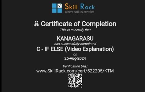 Kanagarasu P On Linkedin Programming Skillrack Certification Ifelse Coding