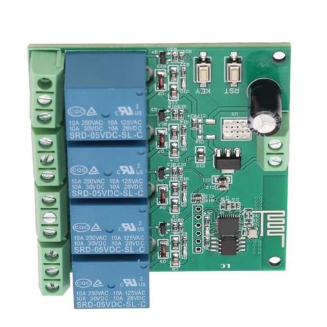 Lan Module De Relais Wifi Module De Relais À 4 Canaux Esp8266 Puce Wifi