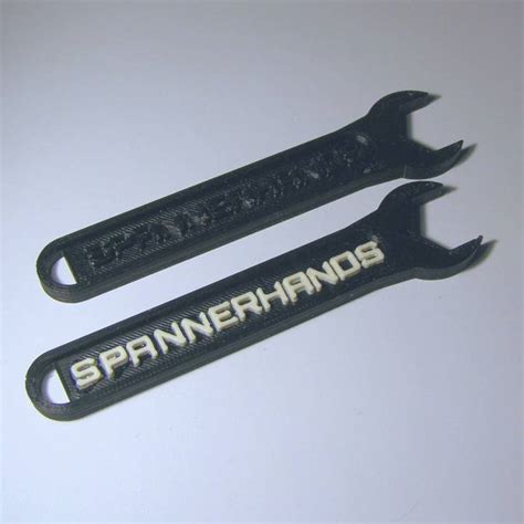 3d Printable Spannerhands Spanner Key Fob Colour Swatch By Richard Evans