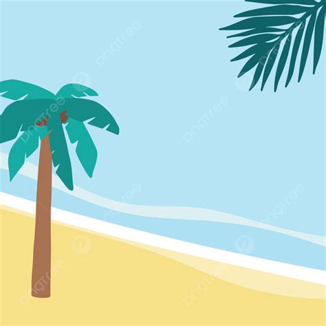 코코넛 나무와 여름 배경 여름 해변 모래 배경 일러스트 및 사진 무료 다운로드 Pngtree