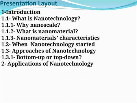 Nanotechnology Basics Power Point Presentation Ppt