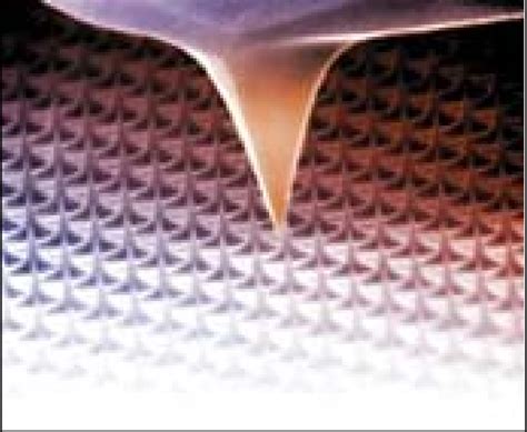 Electron Microscope Image Of An Spm Tip During Scanning Of A Test Download Scientific Diagram