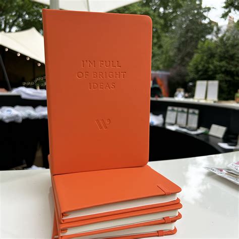 Limited Edition Womens Prize Orange A5 Notebook Womens Prize Womens Prize