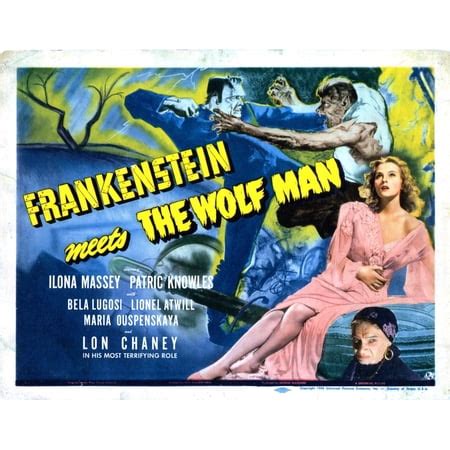 Frankenstein Meets The Wolf Man Ilona Massey Maria Ouspenskaya 1943