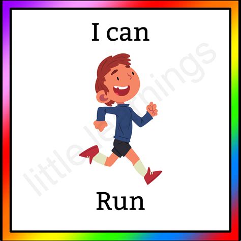 run running action words esl classroom classroom crafts