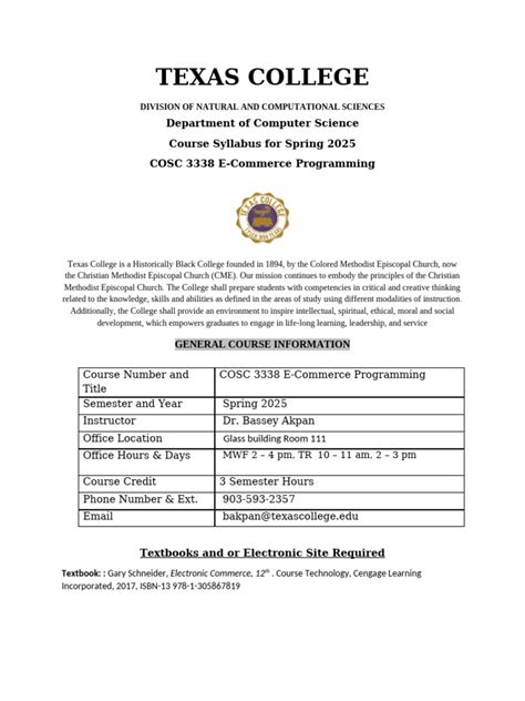 cosc 3338 e commerce programming syllabus spring pdf discrimination
