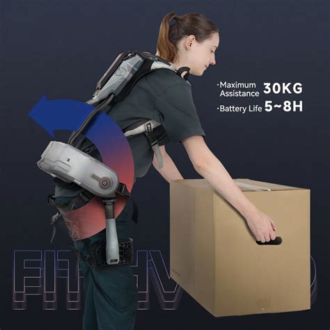 Pro Powered Back Support Exoskeleton With Active Lumbar Assist For