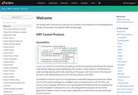 WPF Controls V Released The Actipro Blog