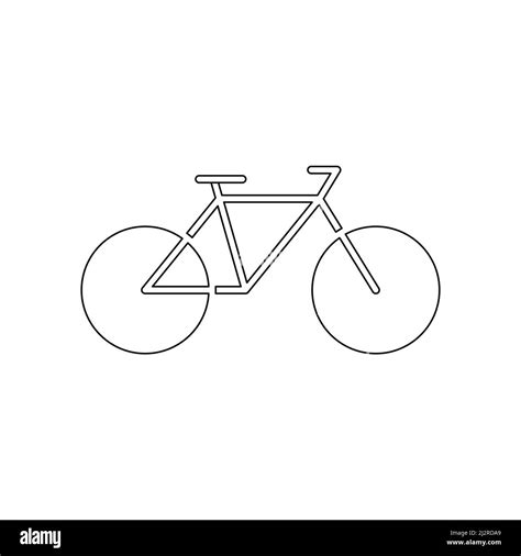 Bike Icon Vector Bicycle Logo Flat Illustration Isolated On White Background Stock Vector Image