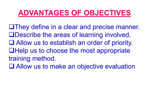 Formulating Objectives 100 Personal Objectives Pptx