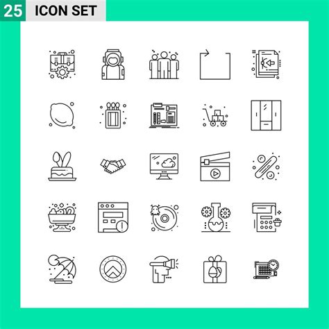 Pack Of 25 Line Style Icon Set Outline Symbols For Print Creative
