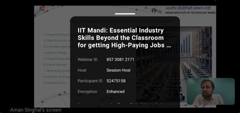 Webinar On Industry Skills For High Paying Jobs Manuneethi Cholan D Posted On The Topic Linkedin
