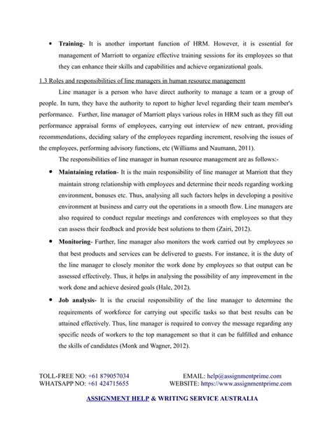 Sample Assignment On Human Resource Management Pdf