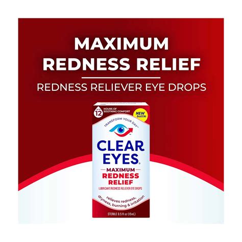 Buy Clear Eyes Maximum Redness Eye Relief Lubricant Eye Drops 0 5 Fl